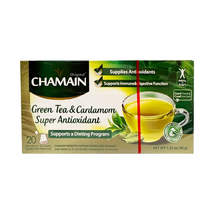 Green Tea with Cardamon - 20 Tea Bags - Greenfields Store