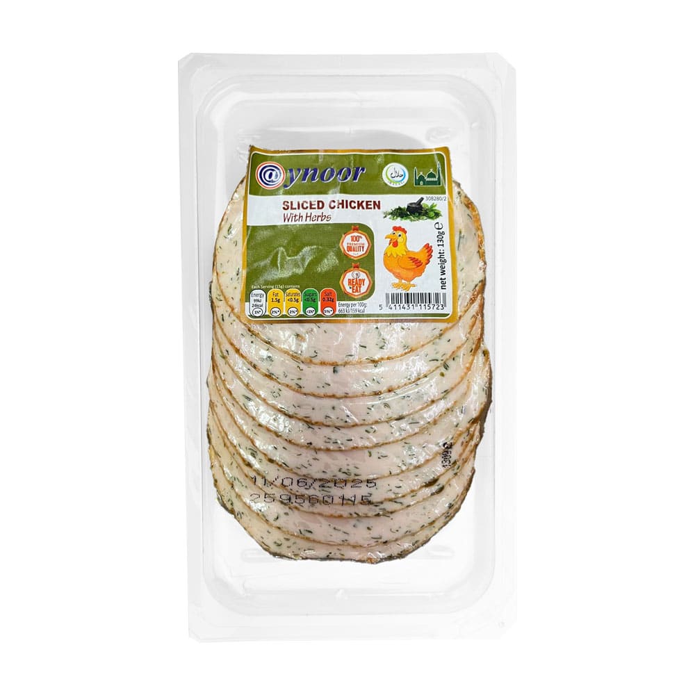 Sliced chicken with herbs halal 130g - Greenfields Store